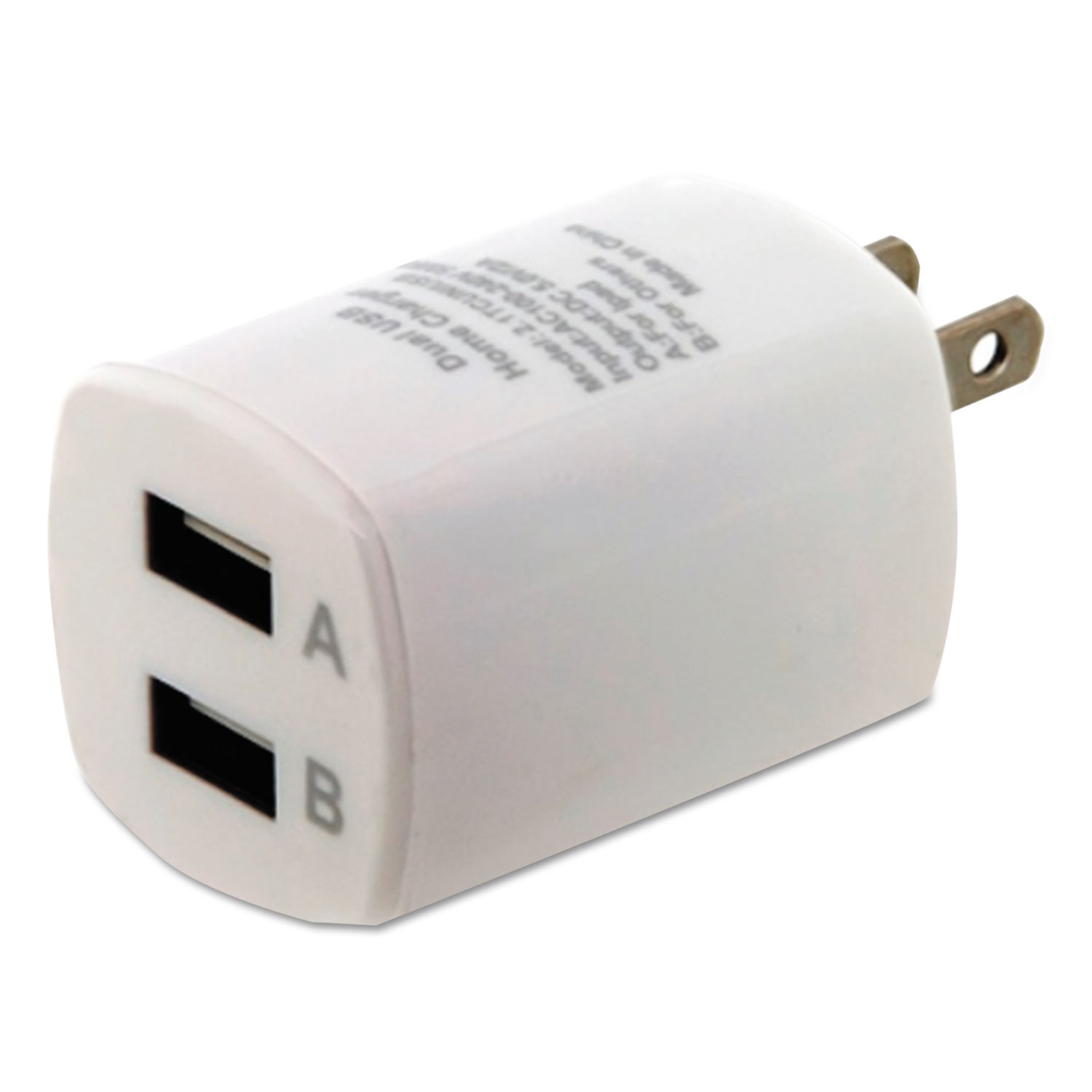 Universal USB Home Charger, 2 Outlets, White - Walmart.com - Walmart.com