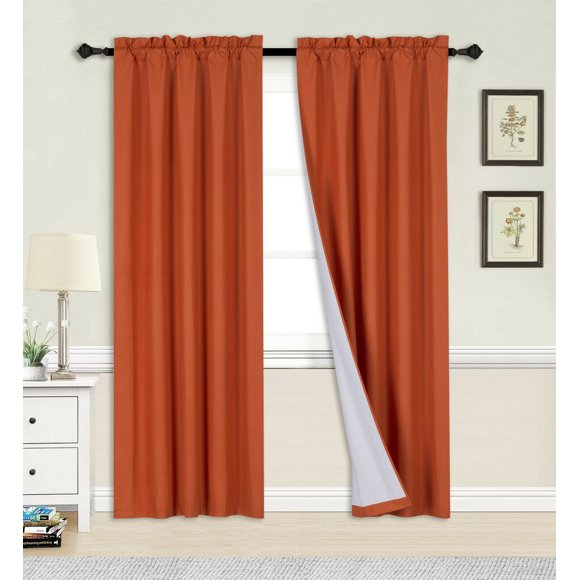 Orange Curtains