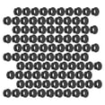 BIMZUC 100 Pieces M10 x 1.25 Hex Nut Carbon Steel Black Replacement ...