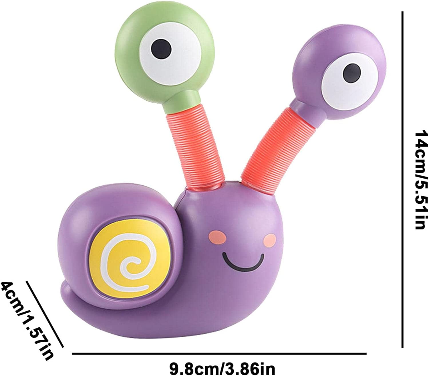 Buy Lights up Tubes Snails Toys, Sensory Stretch Tubes with Funny ...