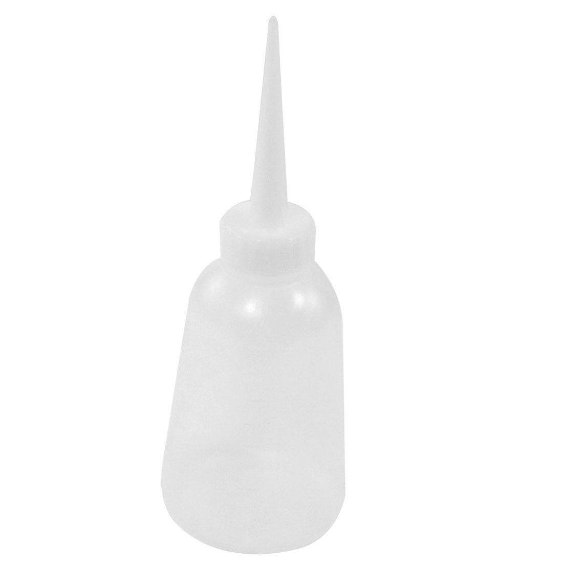 Tapered Nozzle Clear White 250ml Plastic Liquid Bottle Container ...