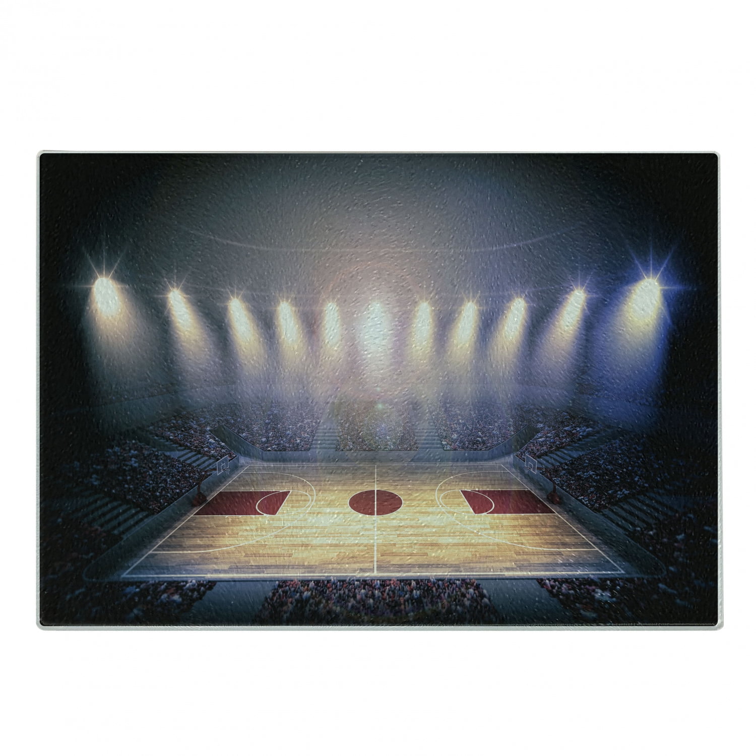 Basketball Cutting Board, Crowded Basketball Arena Just Before Game ...