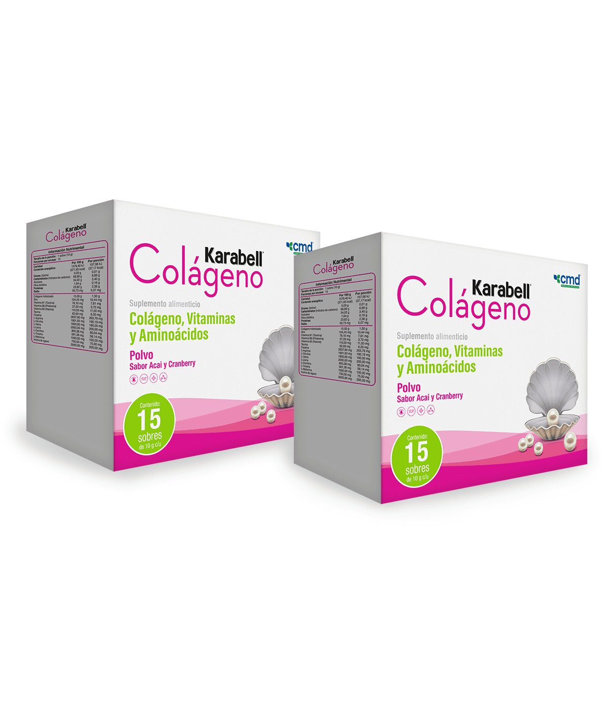 KARABELL Colágeno Vitaminas y Aminoácidos | CMD | Duo pack con 2 cajas ...