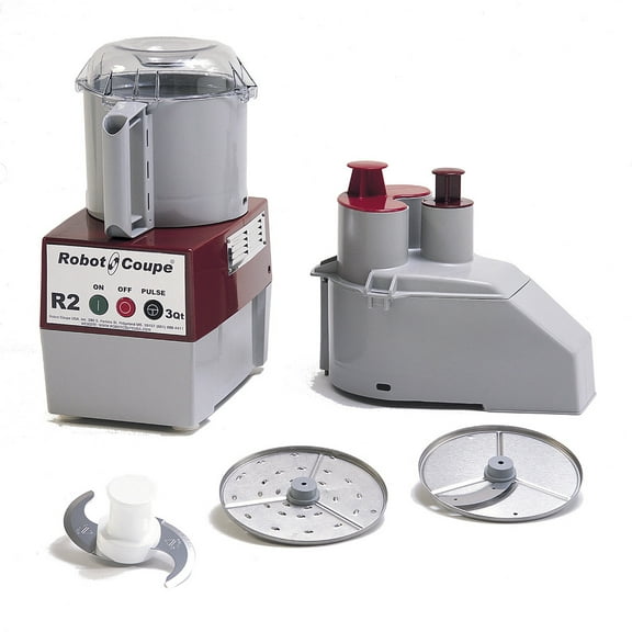 Robot Coupe R2N Commercial Food Processor, 3L Grey Polycarbonate Bowl ...