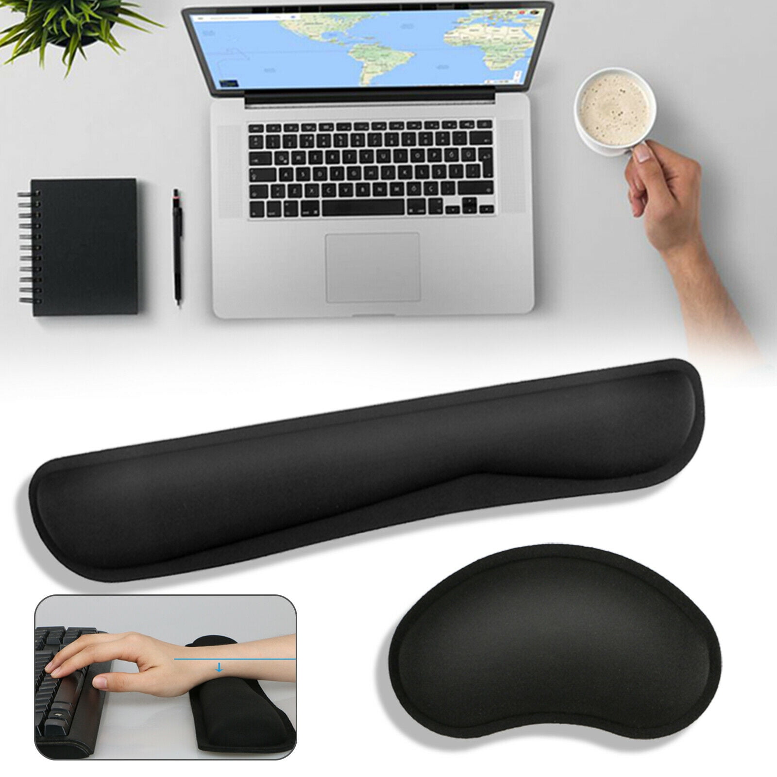 Memory Foam Keyboard Wrist Rest Pad Mouse Pad Wrist Support Ergonomic ... Memory Foam Keyboard Wrist Rest Pad Mouse Pad Wrist Support Ergonomic ...