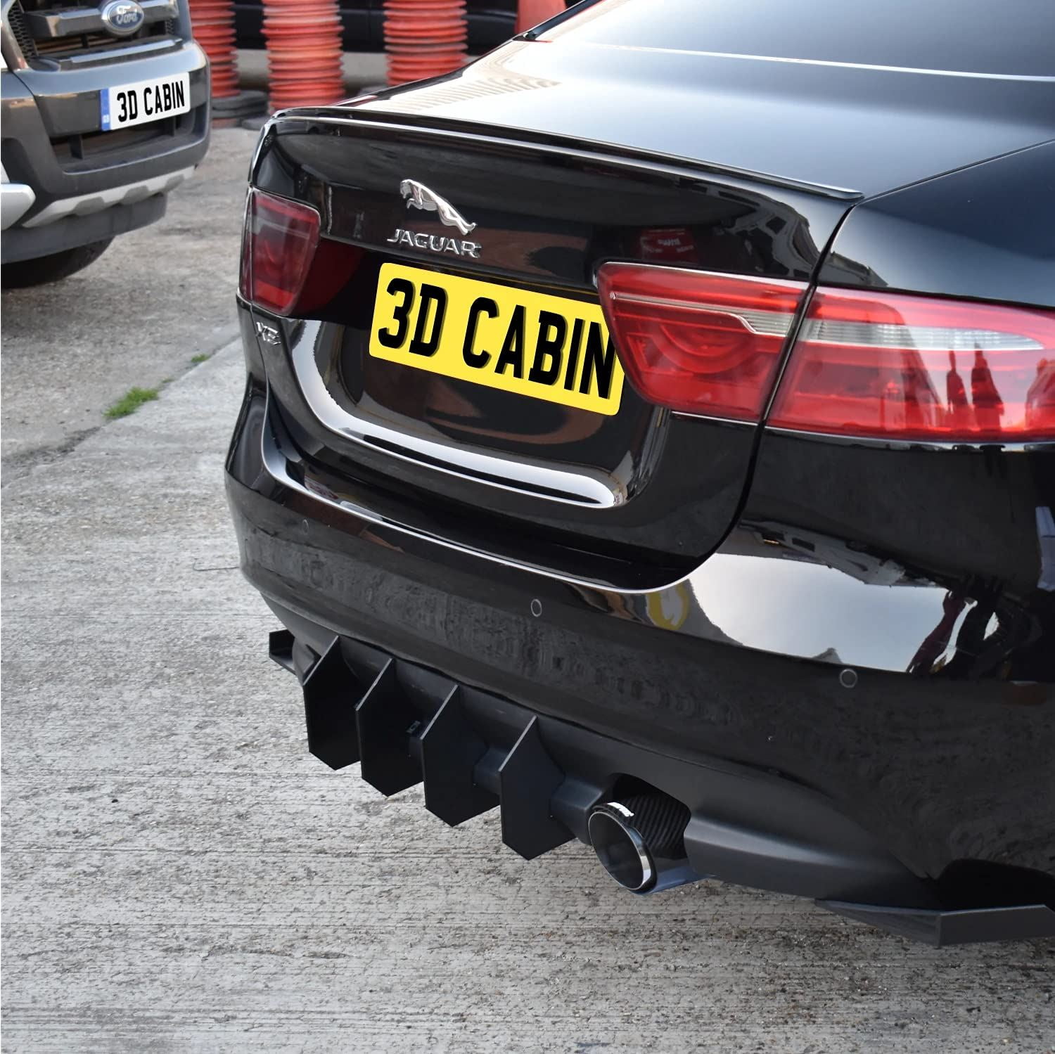 3D Cabin Jaguar XE (X760) Rear Diffuser Fins - Kit For Rear Bumper ...
