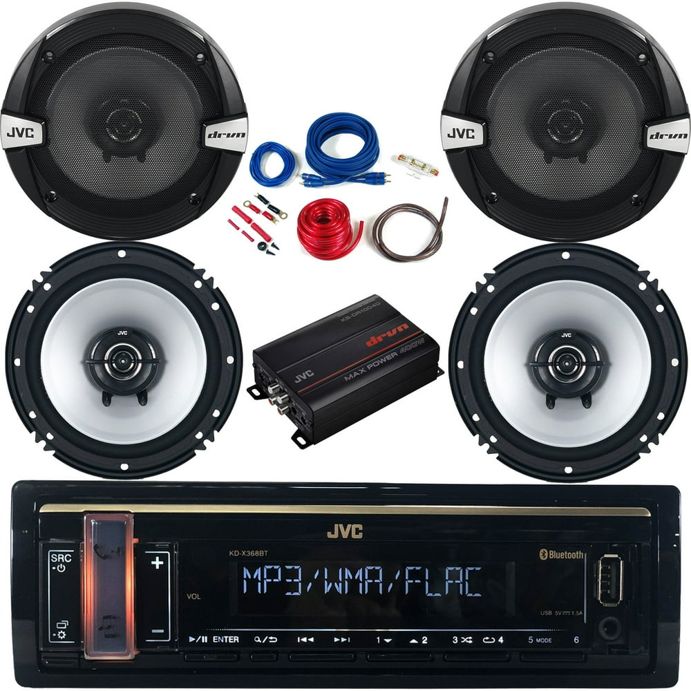 JVC Single DIN Digital Media USB AUX Bluetooth AM/FM Stereo Car Audio ...