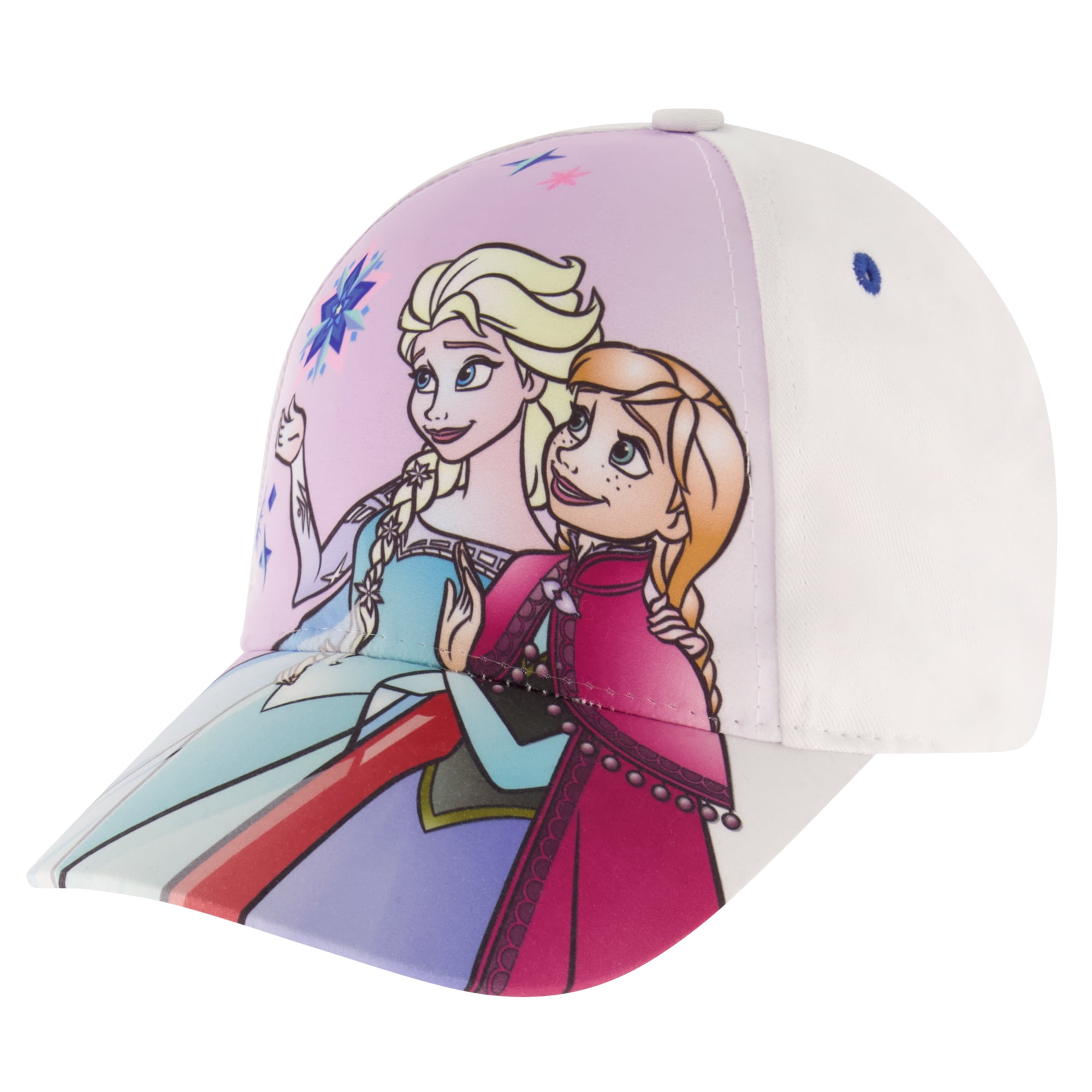 Disney Little Frozen Kids Hat, Size 4-7 Girls Baseball Cap Elsa & Anna ...