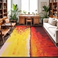 Area Rug 5x7ft Abstract Art Washable Area Rugs for Living Room Tree Non ...