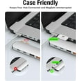 Afterplug Dual USB‑C Extender for MacBook with Case, 2-Port Pass ...