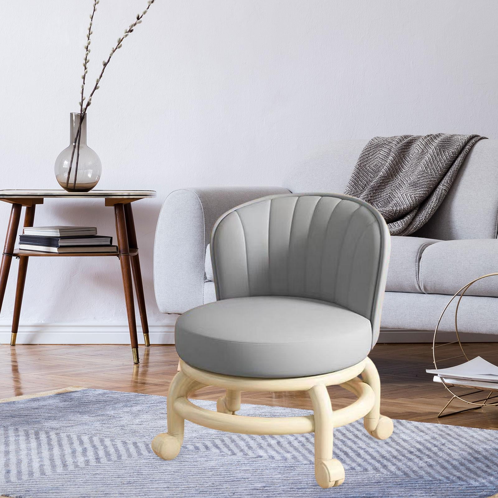 Low Roller Seat Stool Pedicure Stool Portable Small 360 degree Rotating ...