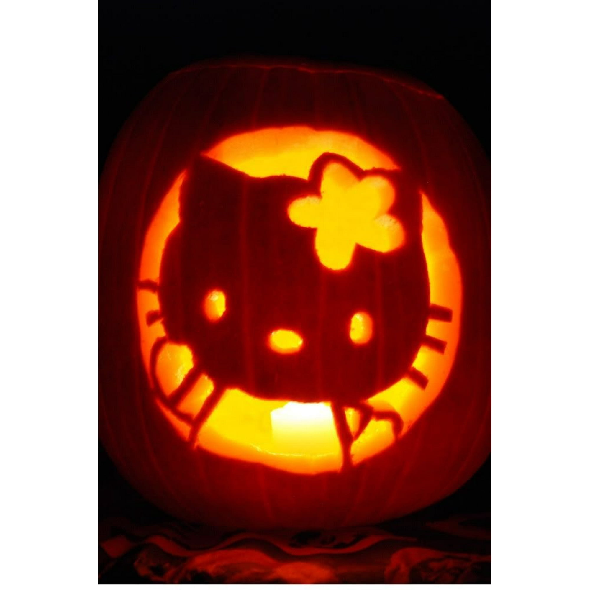 Hello Kitty Pumpkin Stencil