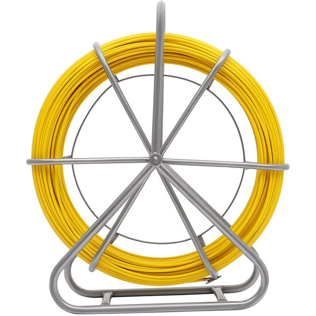 GYZJ Fish Tape Fiberglass 6MM 425FT Fishing Wire Duct Rodder Cable ...