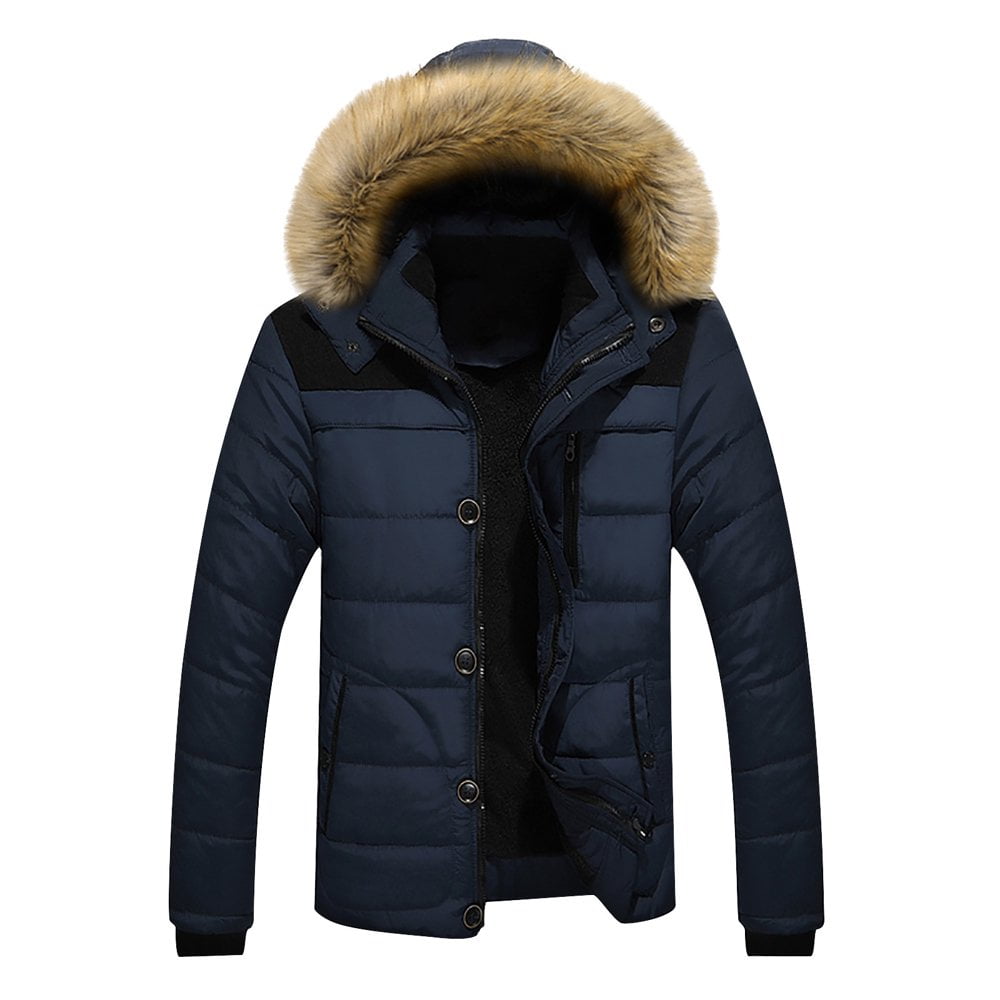 Click here for Lngoor Men‘s Winter Coat Plus Size Warm Parka Jack... prices