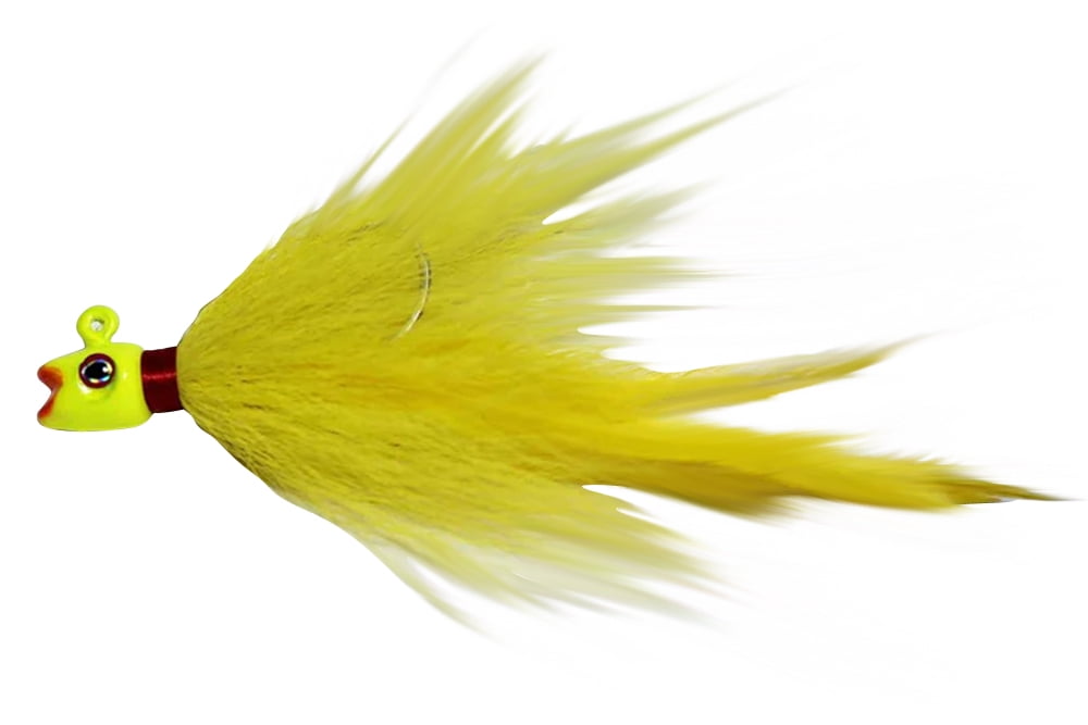 S&S Bucktails John Skinner Smiling Bill- 2oz- Yellow - Walmart.com