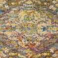 SAFAVIEH Crystal Lynette Traditional Area Rug, Light Blue/Orange, 8' x ...