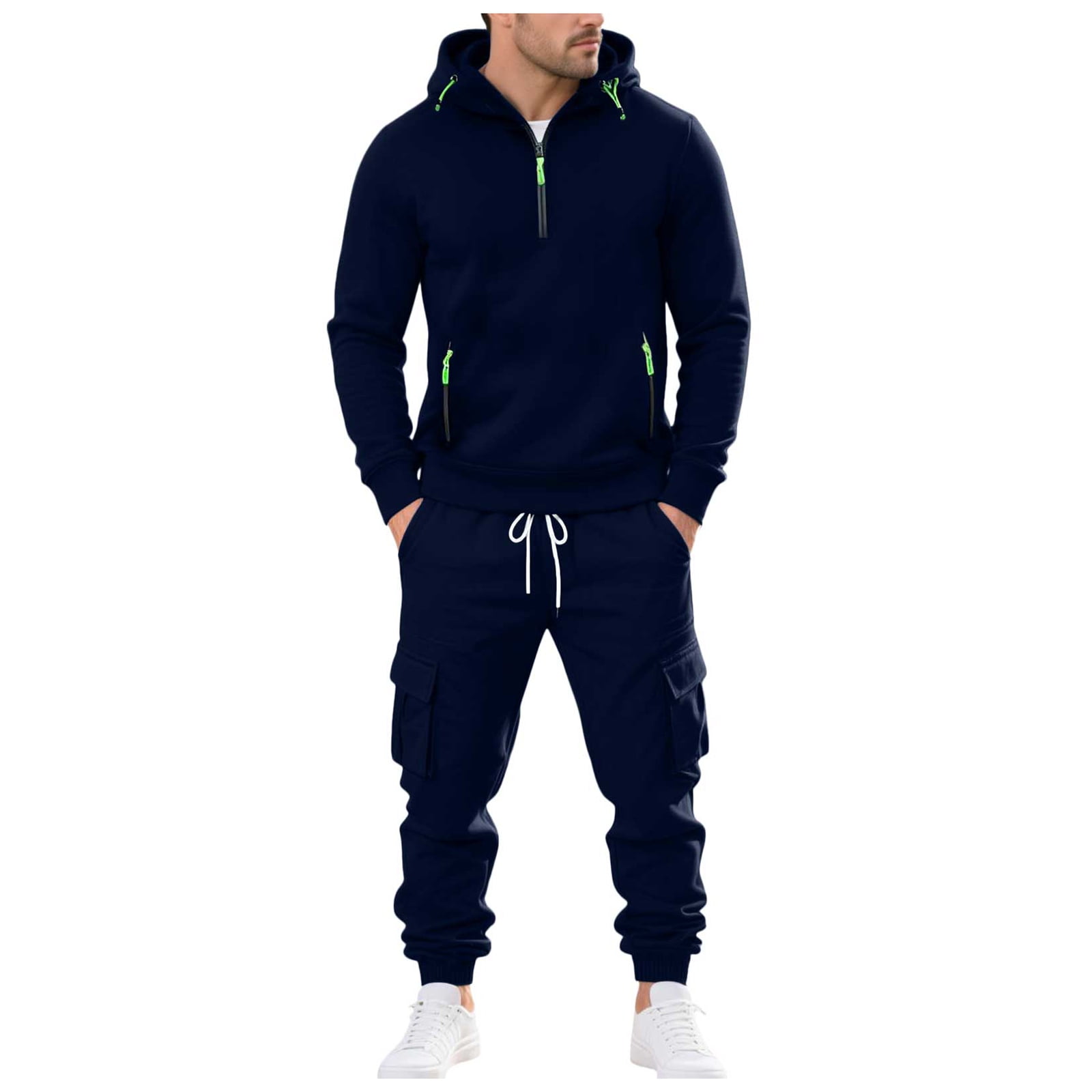 Click here for Ketyyh-Chn99 Mens 2 Piece Sweat Suits Mens Loose F... prices