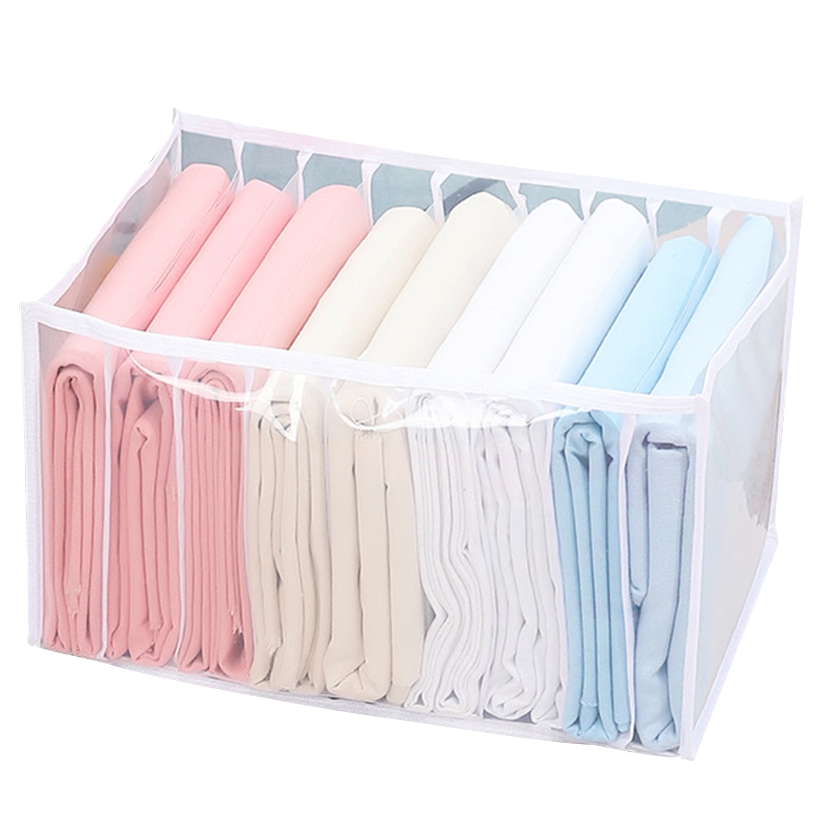 Convenient Multi-grid Storage Box Large Capacity Divided Clothes ...
