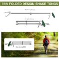 78“ Snake Tongs Collapsible Grabber, Professional Reptile Snake Catcher ...