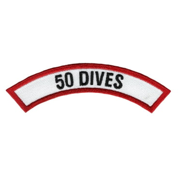 Divemaster Scuba Certification Chevron Embroidered Iron-On Patch ...