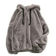 Essentials Women's Hoodie Fuzzy Drawstring Long Sleeve Warm Casual ...