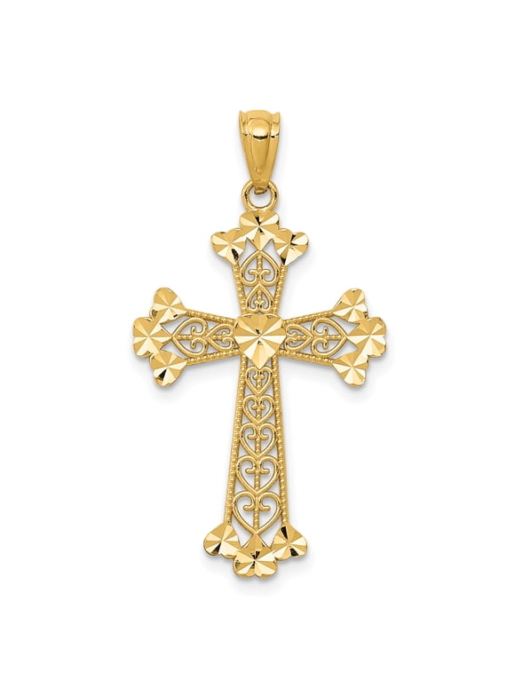 14k Gold Cross Necklace
