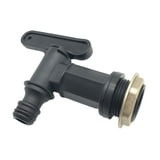Colaxi Water Butt Tap Sturdy Black IBC Tank Adapter Water Tank Hose ...