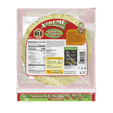 Ole Xtreme Wellness Low Calorie Healthy Spinach and Herbs Wraps, 6ct ...