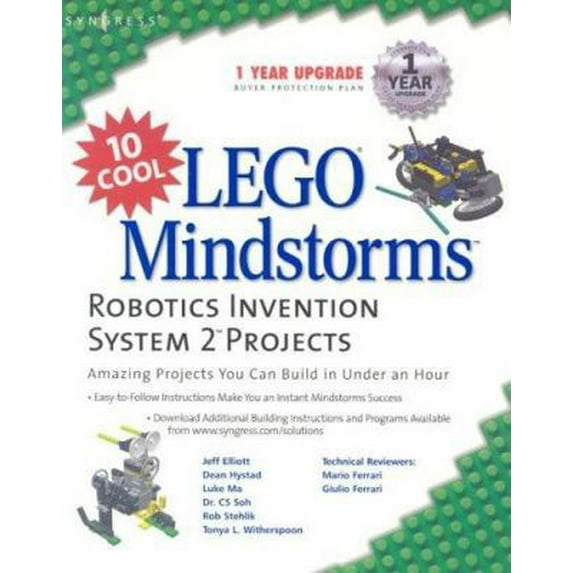 Pre-Owned 10 Cool Lego Mindstorm Robotics Invention System 2 Projects ...