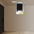 Black Cold-Rolled Steel 70x100cm Hidden Attic Stairs Eleven-Step Pull ...