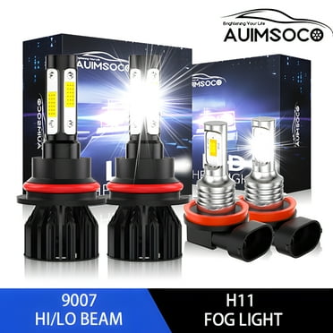 Alla Lighting 16000Lms CANBus HB5 9007 LED Headlights Bulbs, 6500K Xenon White, Xtreme Super ...