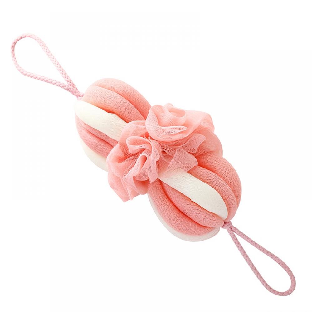Long Bath Stretchable Braided Mesh Exfoliating Loofah Back Scrubber ...