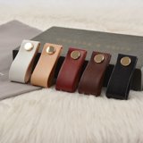 Worgeous Brown Leather Drawer Pulls for Door Use Easy to Install on ...