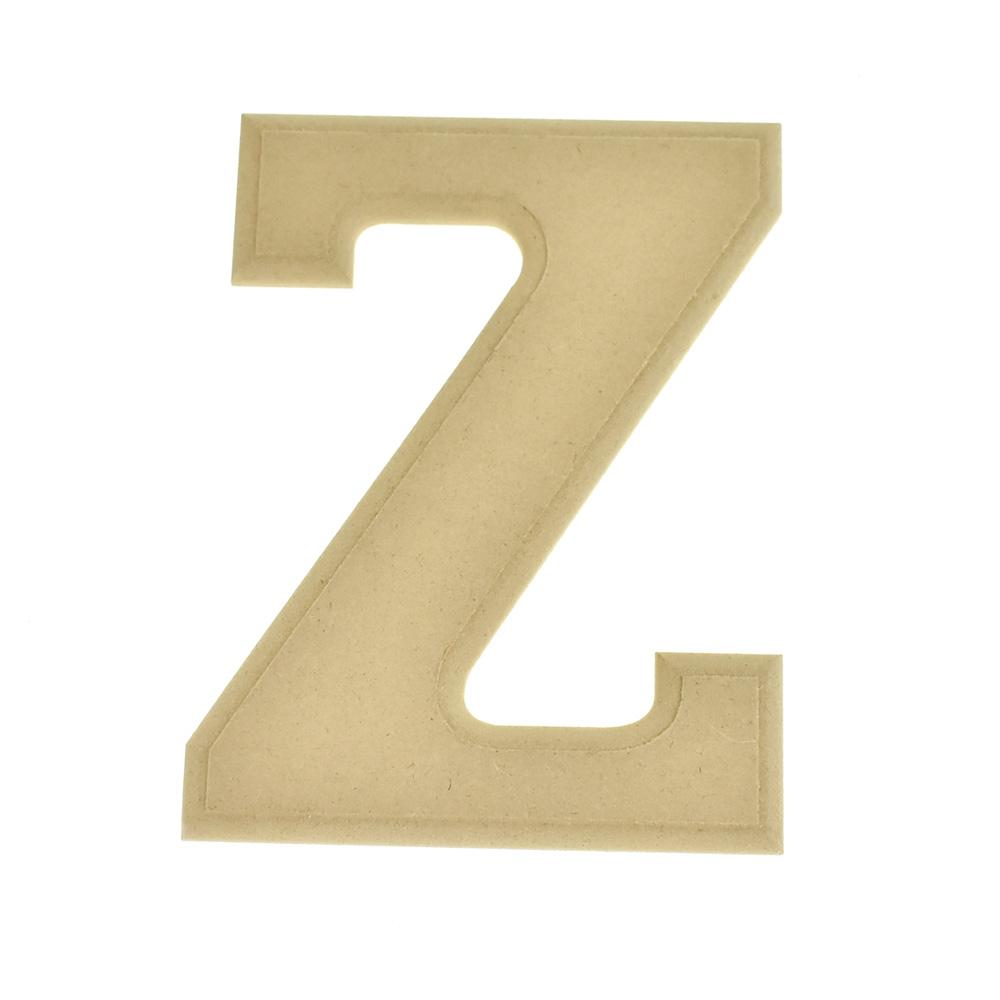 Pressed Board Beveled Wooden Letter Z, Natural, 6-Inch - Walmart.com