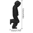 Abstract Hooded Man Figurine Faceless Statue Modern Resin Desktop Decor ...