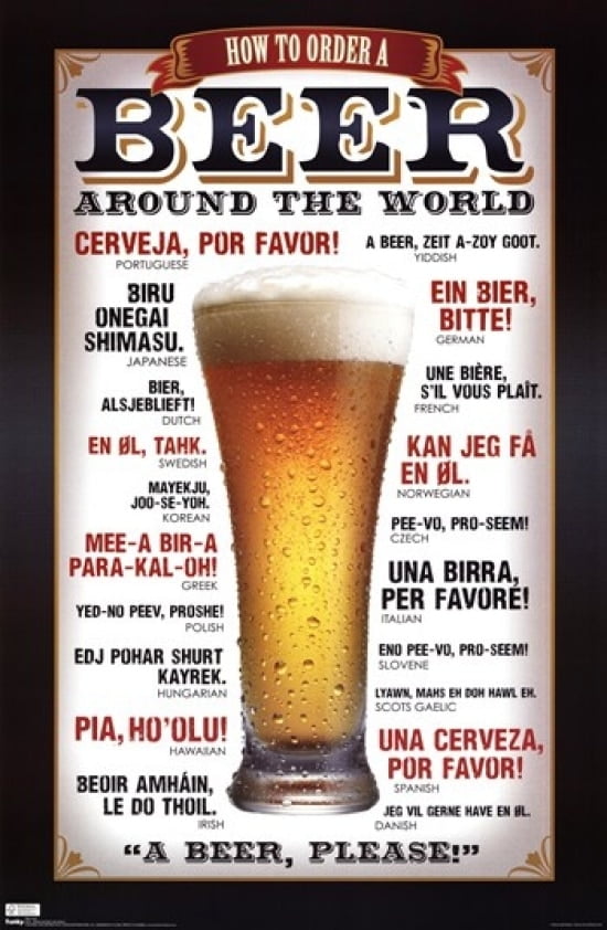 How To Order A Beer Around The World Poster Print Walmart how-to-order-a-beer-around-the-world-poster-print-walmart