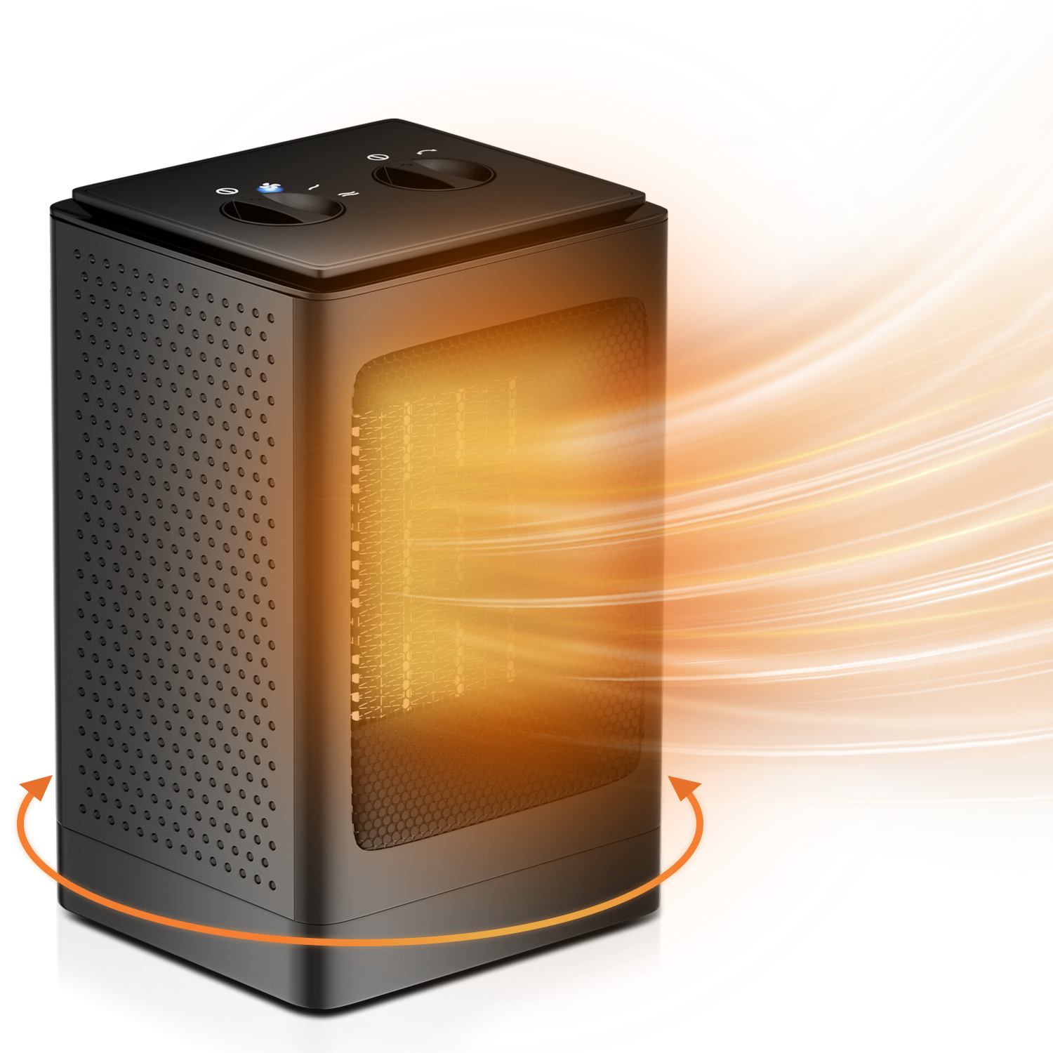 Magshion Indoor Portable Space Heater, 1500W PTC Electric Heater Fan ...