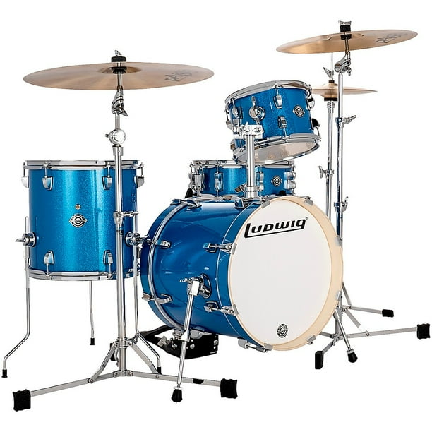 Ludwig Breakbeats by Questlove 4-Piece Shell Pack Blue Sparkle - Walmart.com