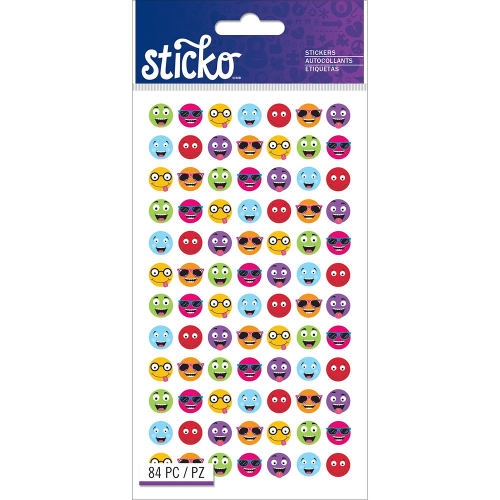 Sticko Stickers-Smiley Faces - Walmart.com - Walmart.com