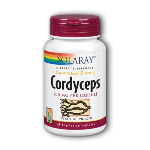 Suplemento Solaray Cordyceps, 60 cápsulas, paquete de 4 | Walmart en línea