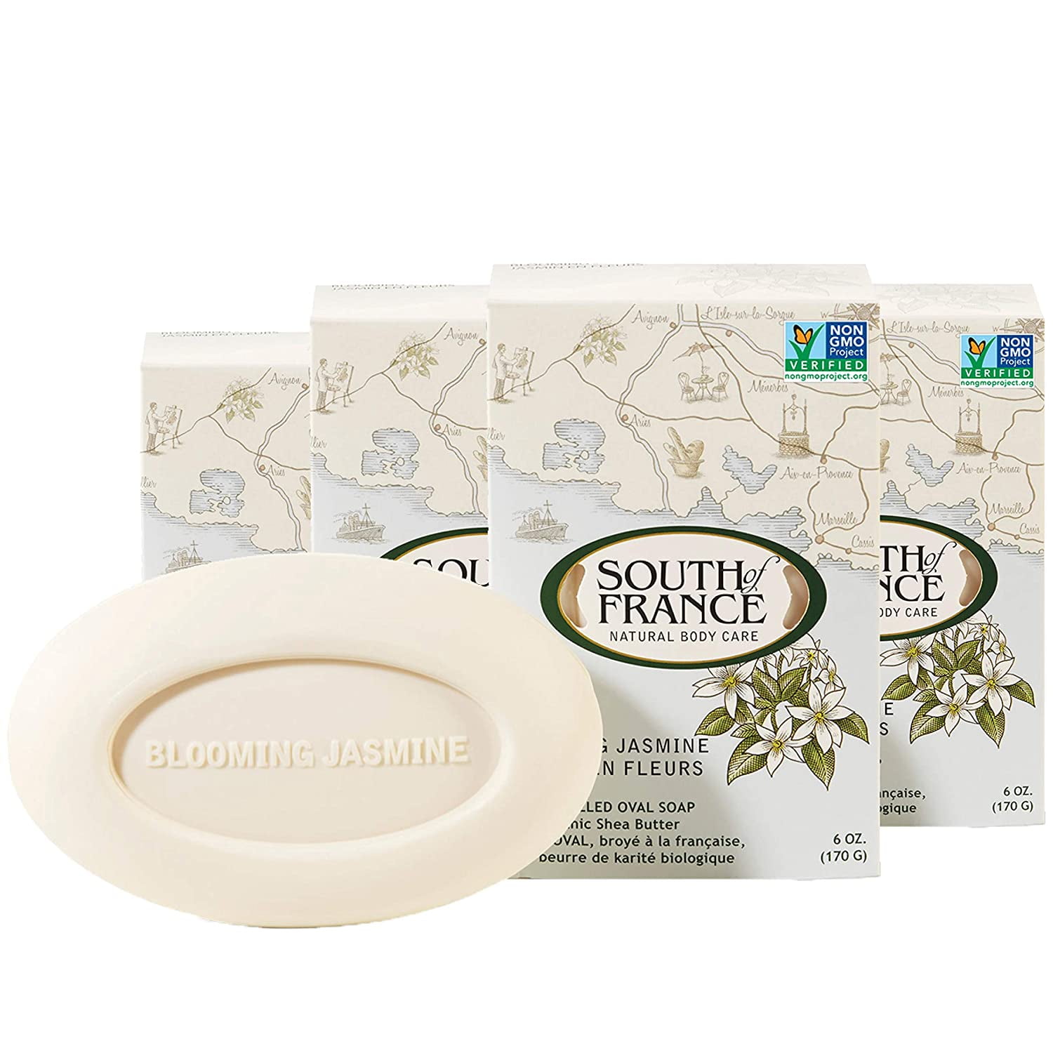 Blooming Jasmine Clean Bar Soap by South of France Clean Body Care ...