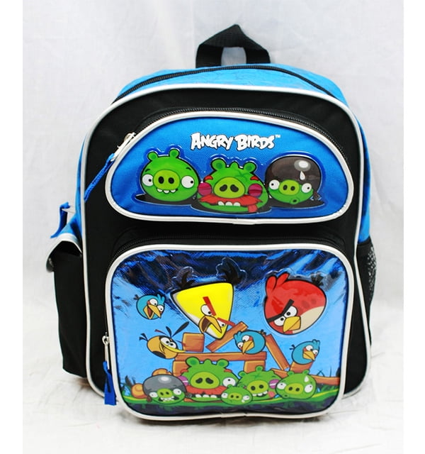 Small Backpack - Angry Birds - Blue 12" New 054933 - Walmart.com