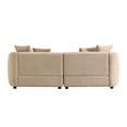 Christopher Knight Home 87" Curved 3-Seater Modern Velvet Upholstered ...