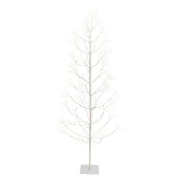 Gerson 7 Foot Matte Brown PVC Wrapped Lighted Tree with 840 micro LED ...