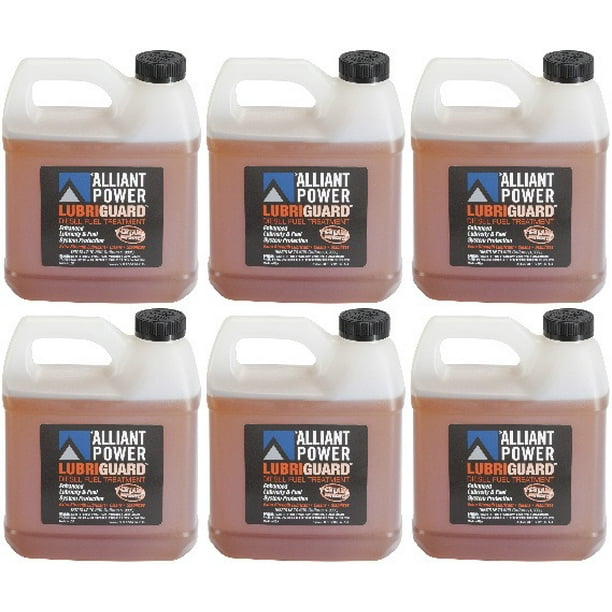 Alliant Power LUBRIGUARD Diesel Fuel Treatment | 6 Pack of 1/2 Gallons ...