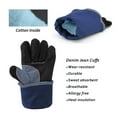 Cowhide Welding Gloves Thick Split Leather Kitchen Stove Heat Puncture ...