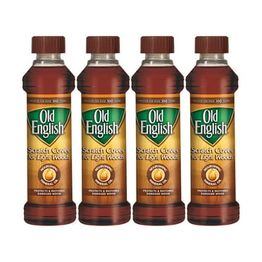 Old English Scratch Cover Liquid for Light Wood Furniture & Cabinets, 8 ...