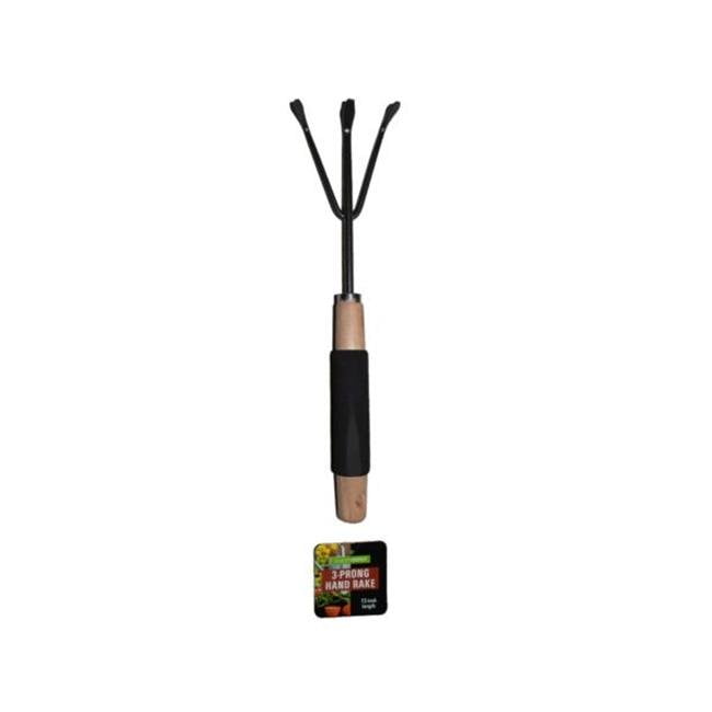 Kole Imports Wooden Handle 3 Prong Rake - Pack of 24 - Walmart.com