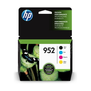 HP 952 High-Yield Ink Cartridges (4-Pack), Black, Cyan, Magenta, Yellow ...