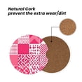2pcs Ceramic Car Coasters Standard Size With Cork Base And Removal ...
